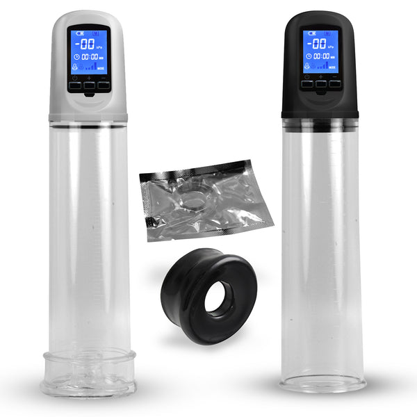 Leluv Auto Smart Lcd Penis Pump 24 X 8 Kit With 2 Sleeves And 1 C